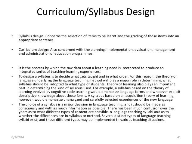 Syllabus Design Quotes