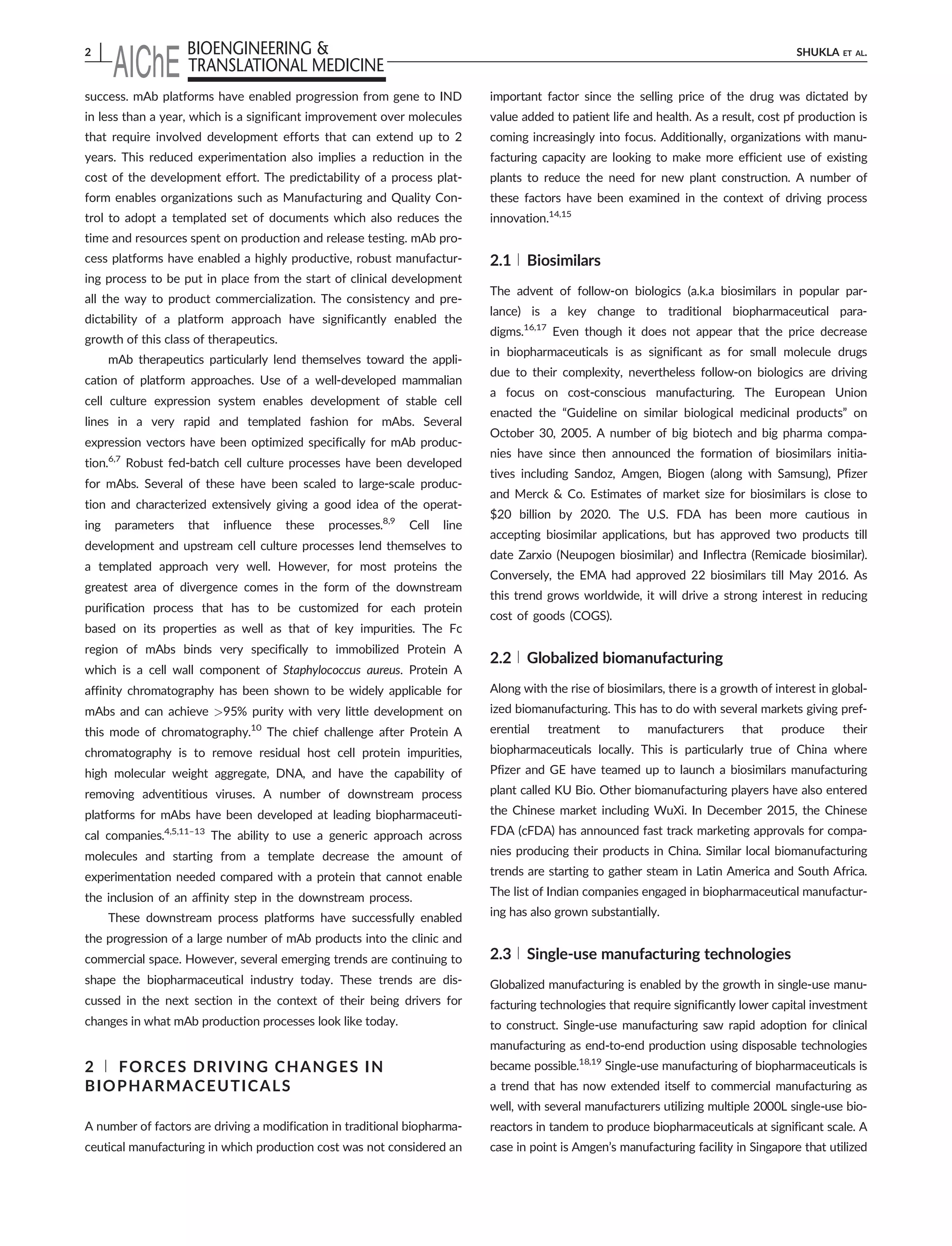 Evolving Trends in mAb Production Processes | PDF