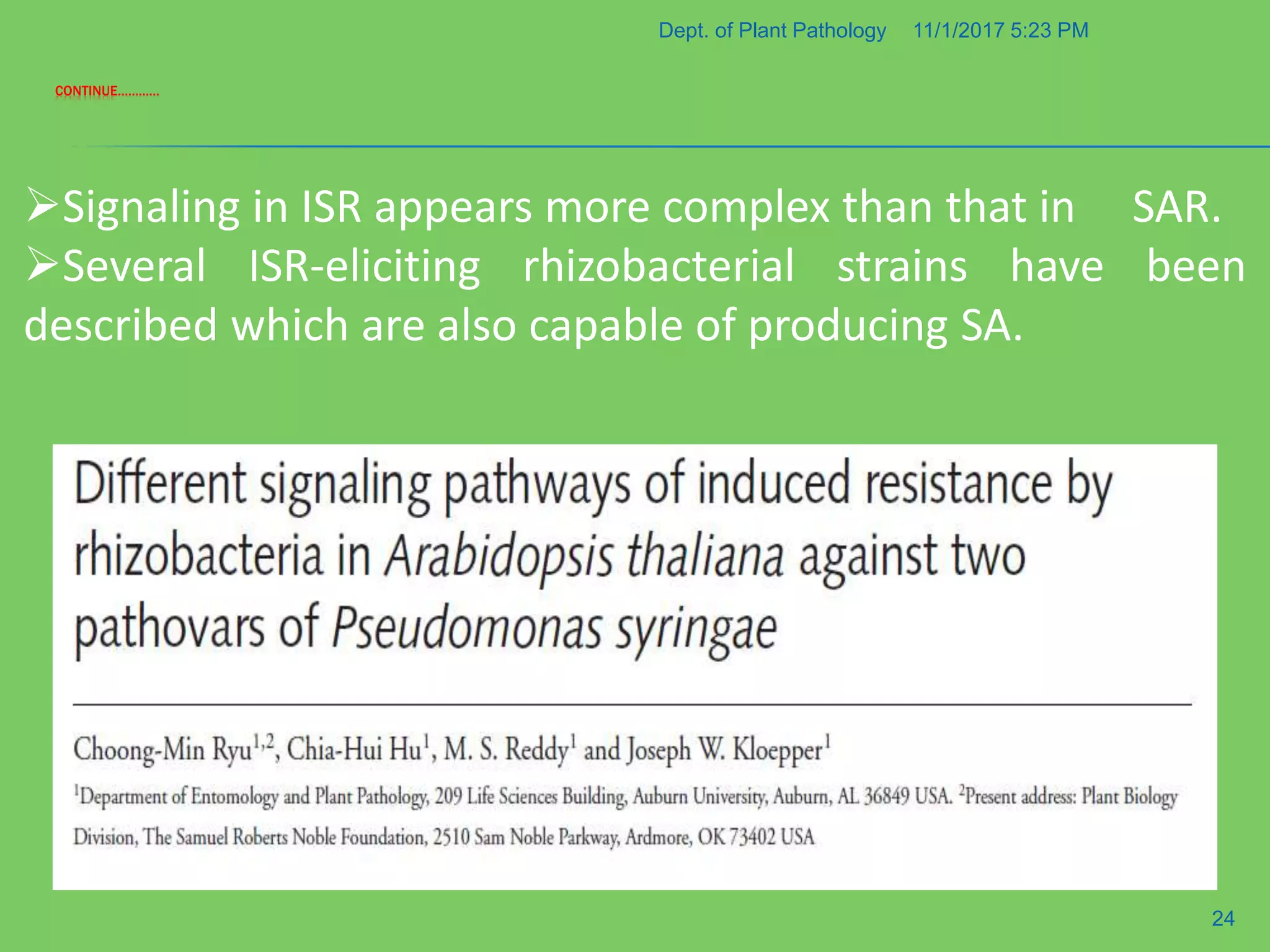 induce systemic resistance | PPTX