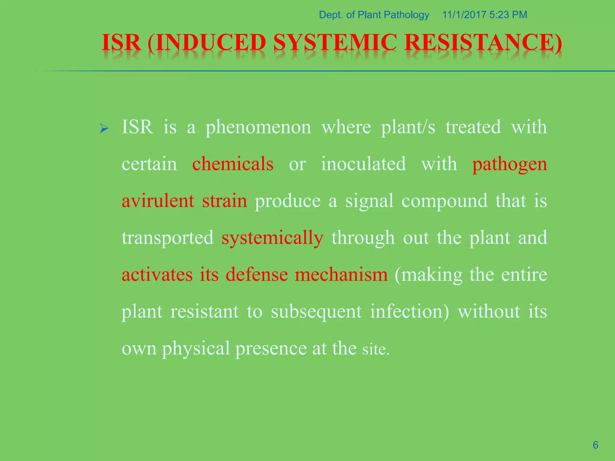 induce systemic resistance | PPTX