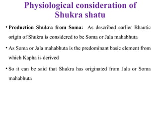 Ayurvedic view and explanation of Shukra dhatu.pptx
