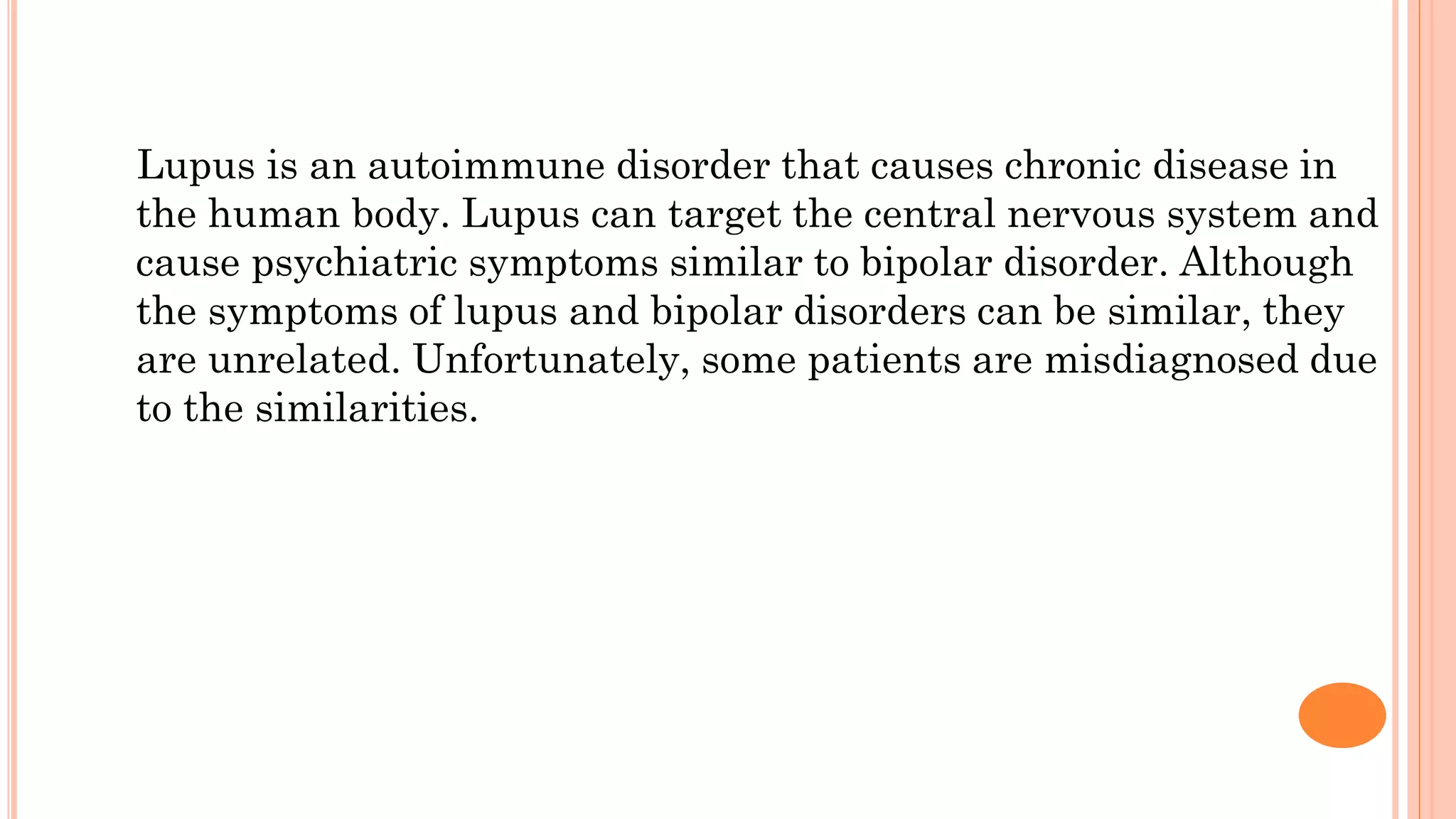 Lupus Psychiatric Symptoms and Treatment | PPT