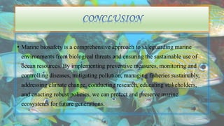 concept of biosafety marine environment | PPT