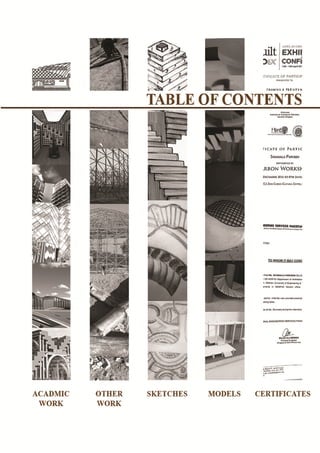 Architecture Portfolio Table Of Contents