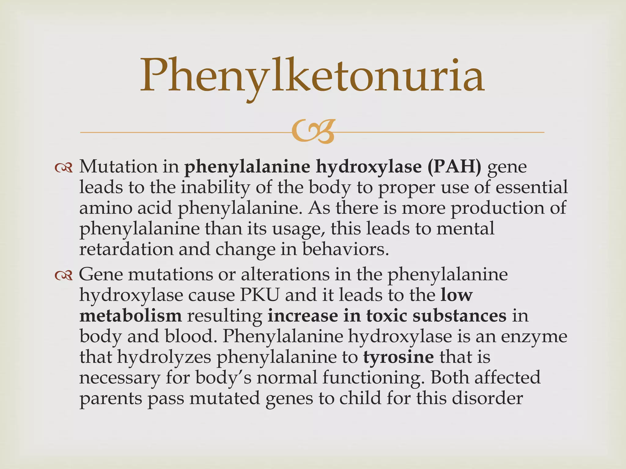Single Gene Disorder/ Mendalian Disorder - Shumaila Riaz | PPTX