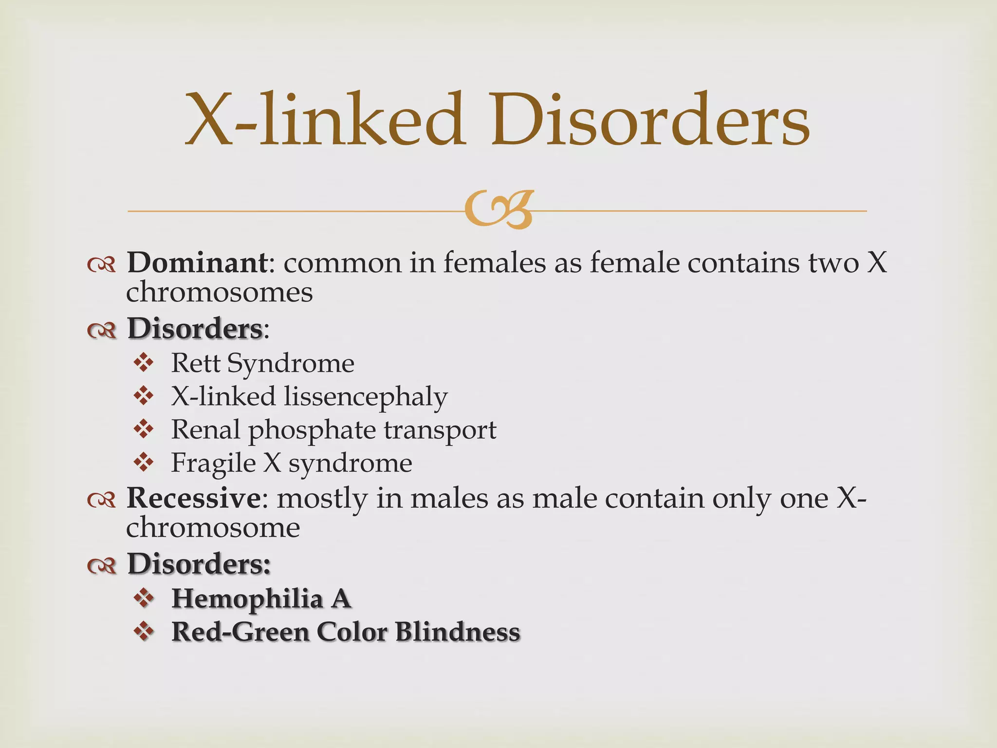 Single Gene Disorder/ Mendalian Disorder - Shumaila Riaz | PPTX