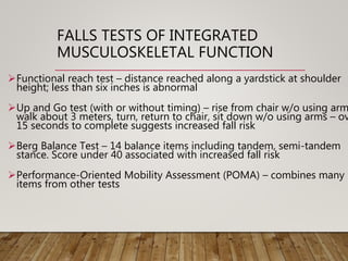 2016: Falls in Older Adults Risk Assessment and Interventions-Shumaker ...