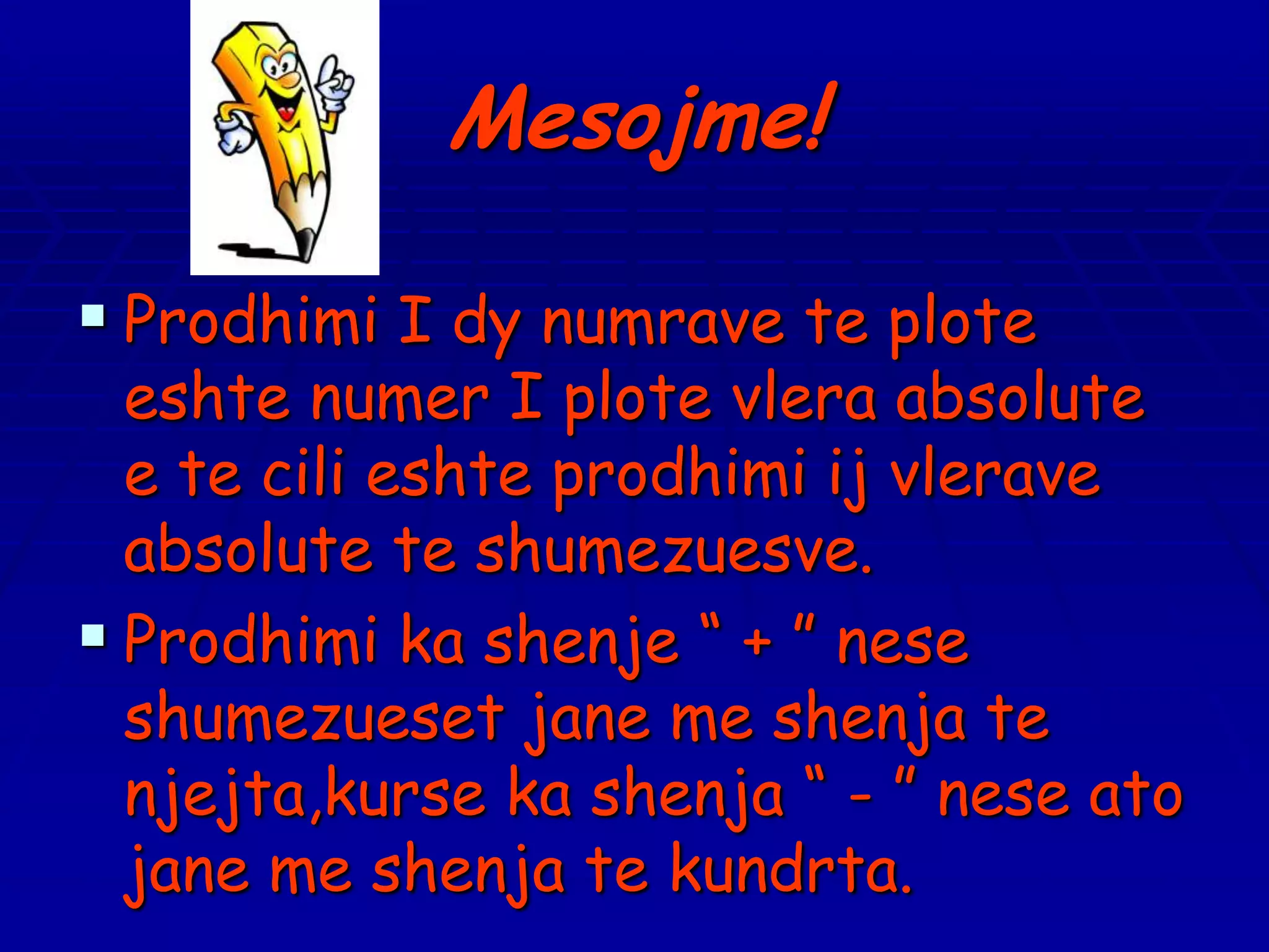 Shumzimi dhe pjestimi i numrave racionl! | PPT