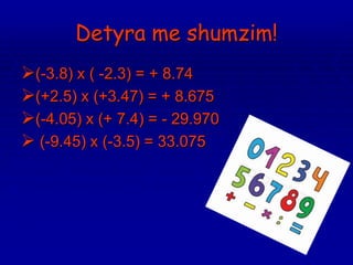 Shumzimi dhe pjestimi i numrave racionl! | PPT