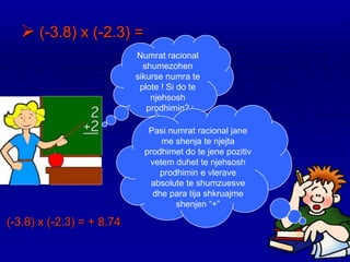 Shumzimi dhe pjestimi i numrave racionl! | PPT