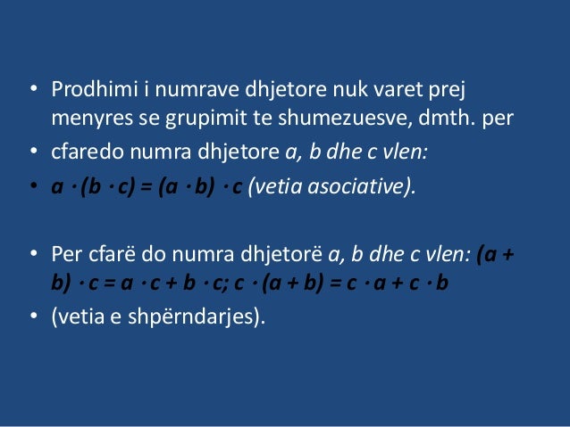 Shumëzimi i numrave dhjetorë