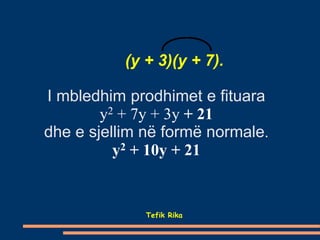 Shumzimii polinomeve (1) | PPSX