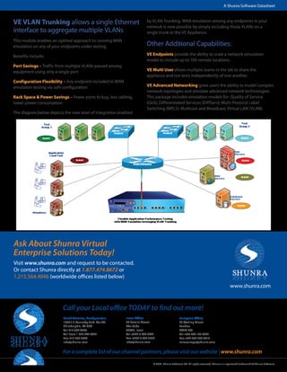 Shunra Software Add-on Modules Datasheet | PDF