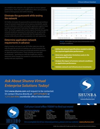 Shunra Predictor/Profiler Datasheet 14 05 09 | PDF