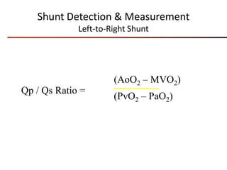 shunt calculation final in structural heart disease | PPT