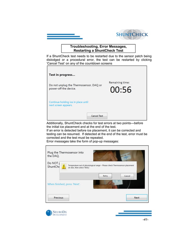 ShuntCheck Operating Manual | PDF