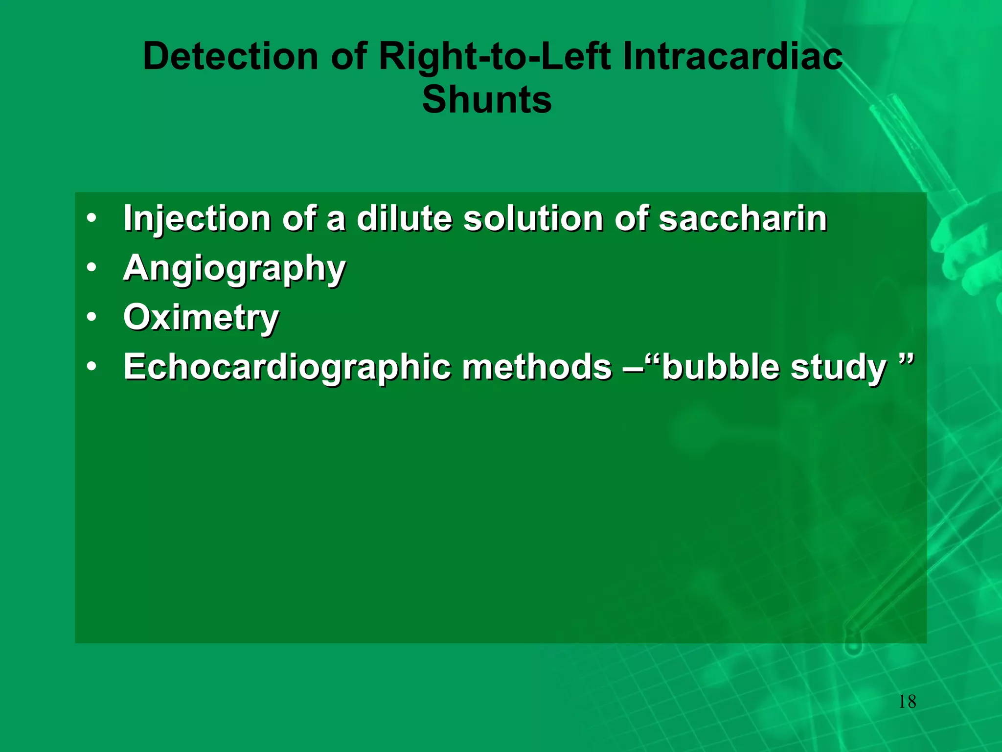 Shunt Detection And Quantification Ppt