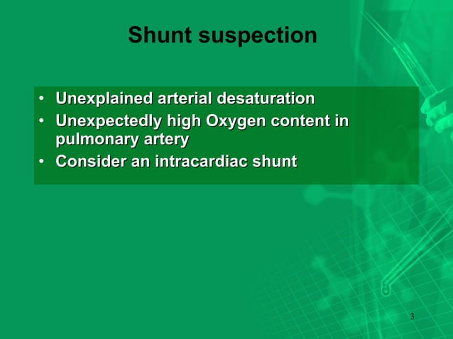 Shunt Detection And Quantification Ppt
