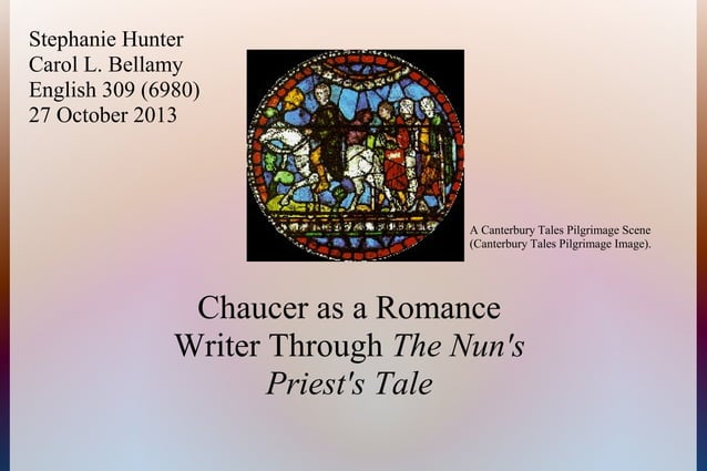 Stephanie Hunter's Nun's Priest's Tale Authentic Assessment | PPT