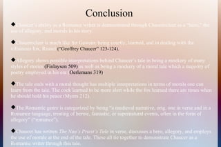 Stephanie Hunter's Nun's Priest's Tale Authentic Assessment | PPT