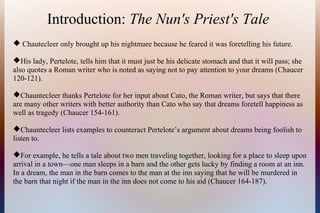 Stephanie Hunter's Nun's Priest's Tale Authentic Assessment | PPT