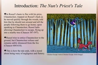 Stephanie Hunter's Nun's Priest's Tale Authentic Assessment | PPT