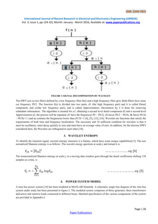 Shunt Faults Detection on Transmission Line by Wavelet | PDF