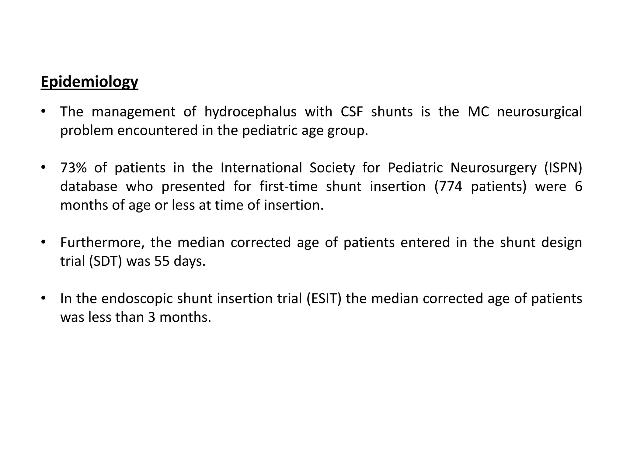 Shunt for hydrocephalus | PPTX