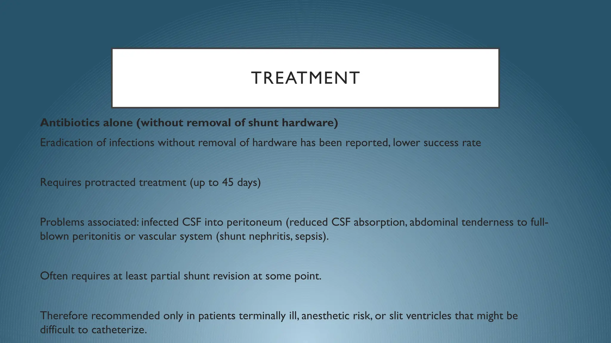 Shunt Infections in Hydrocephalus Patients | PPT