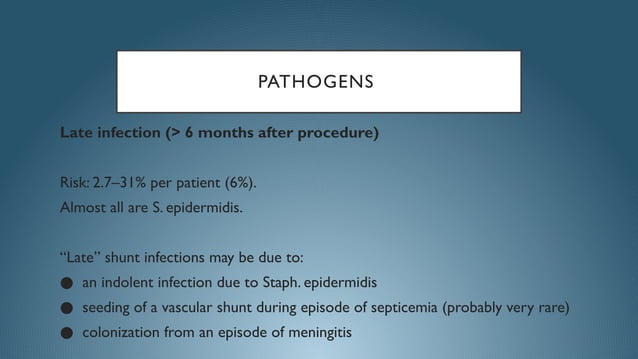 Shunt Infections in Hydrocephalus Patients | PPT