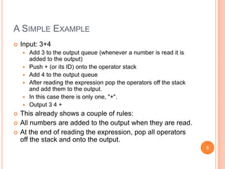Shunting yard algo | PPT