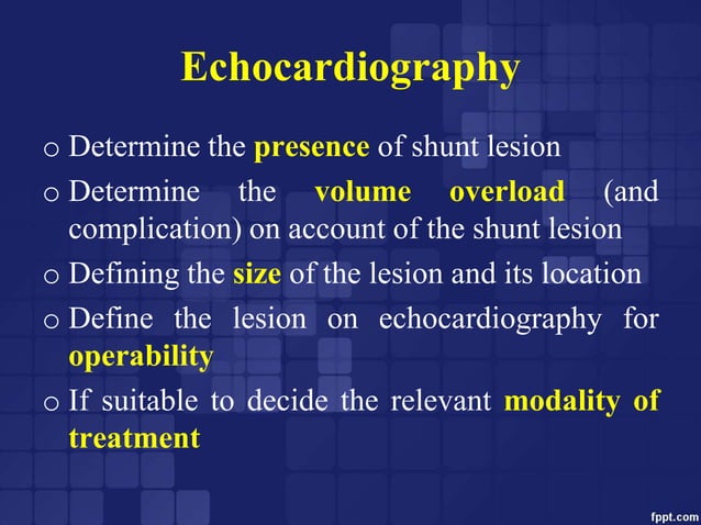 Shunt quantification and reversibility | PPTX | Heart and Cardiovascular Diseases | Diseases and ...