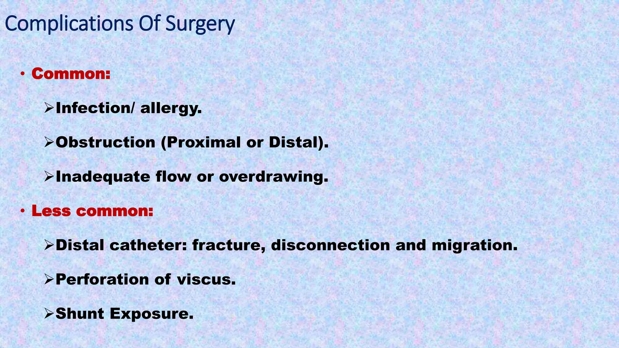 Shunt surgery | PPTX