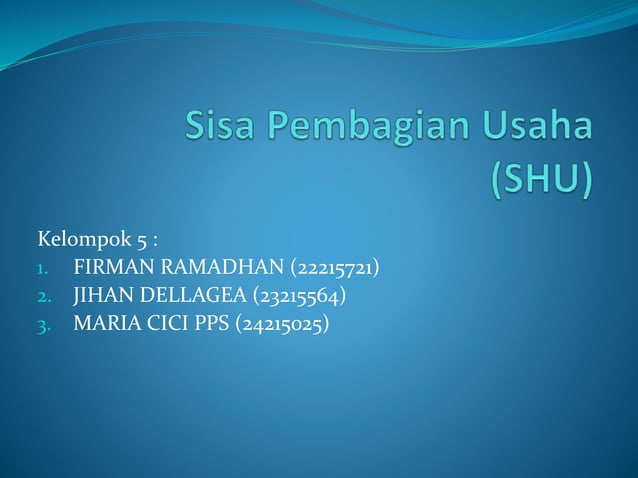 Shu perbaikan lagi | PPTX