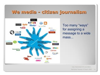 User Generated VS Journalism | PPT