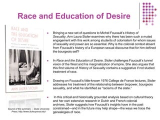Race and Education of Desire | PPT