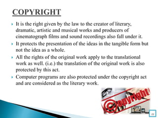 rashmi nasare intellactual property rights | PPTX