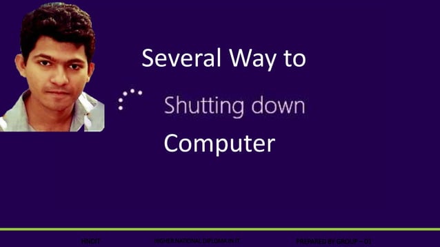 Shutdown computer Tricks | PPTX | Operating Systems | Computer Software and Applications