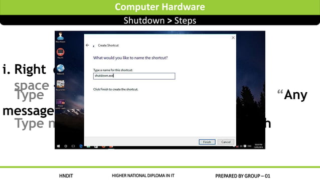 Shutdown Computer Tricks Pptx Operating Systems Computer Software