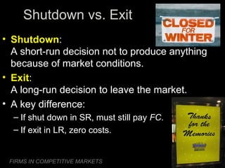 Shut down point and profit | PPT