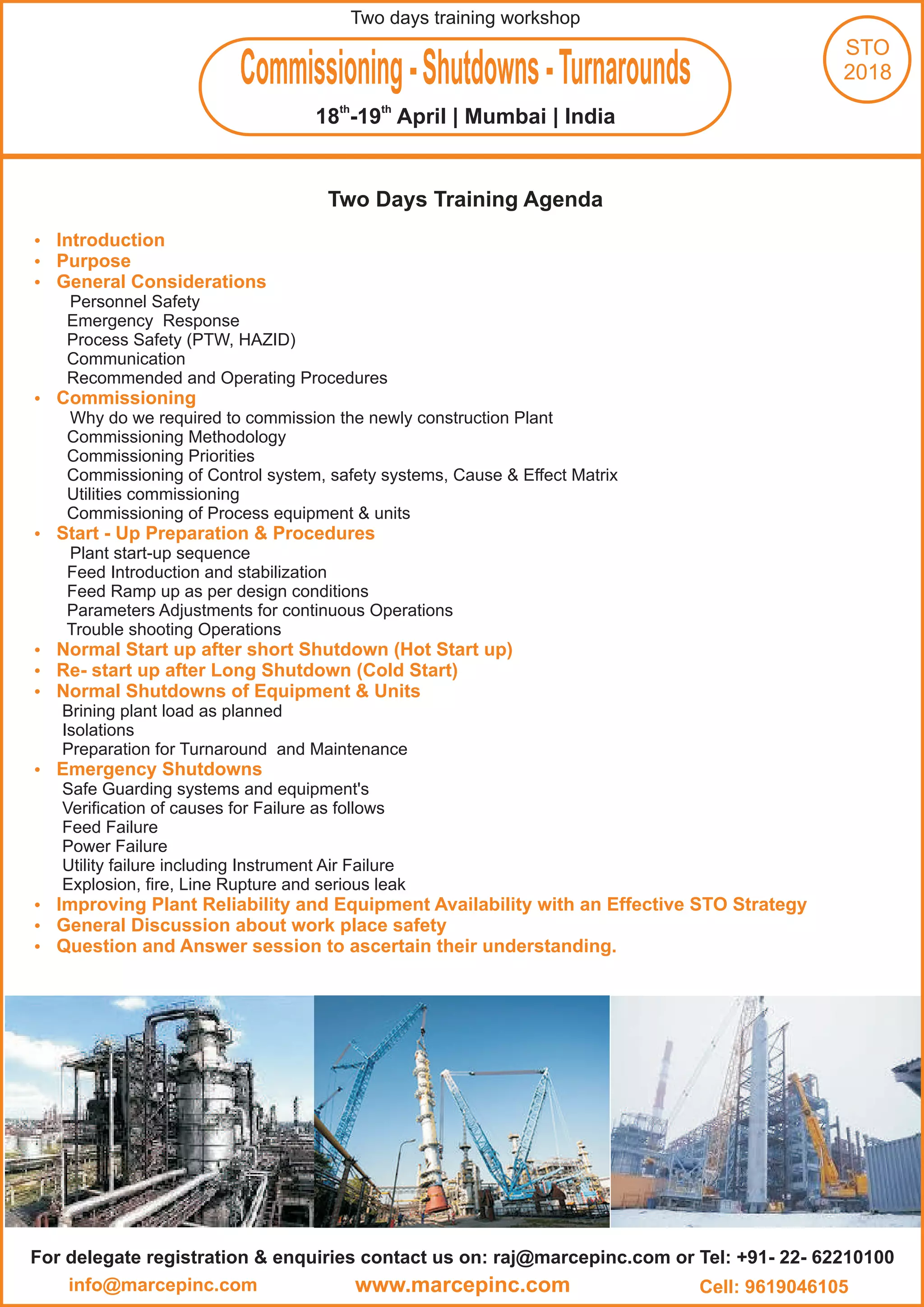 Commissioning, Shutdowns and turnarounds | PDF