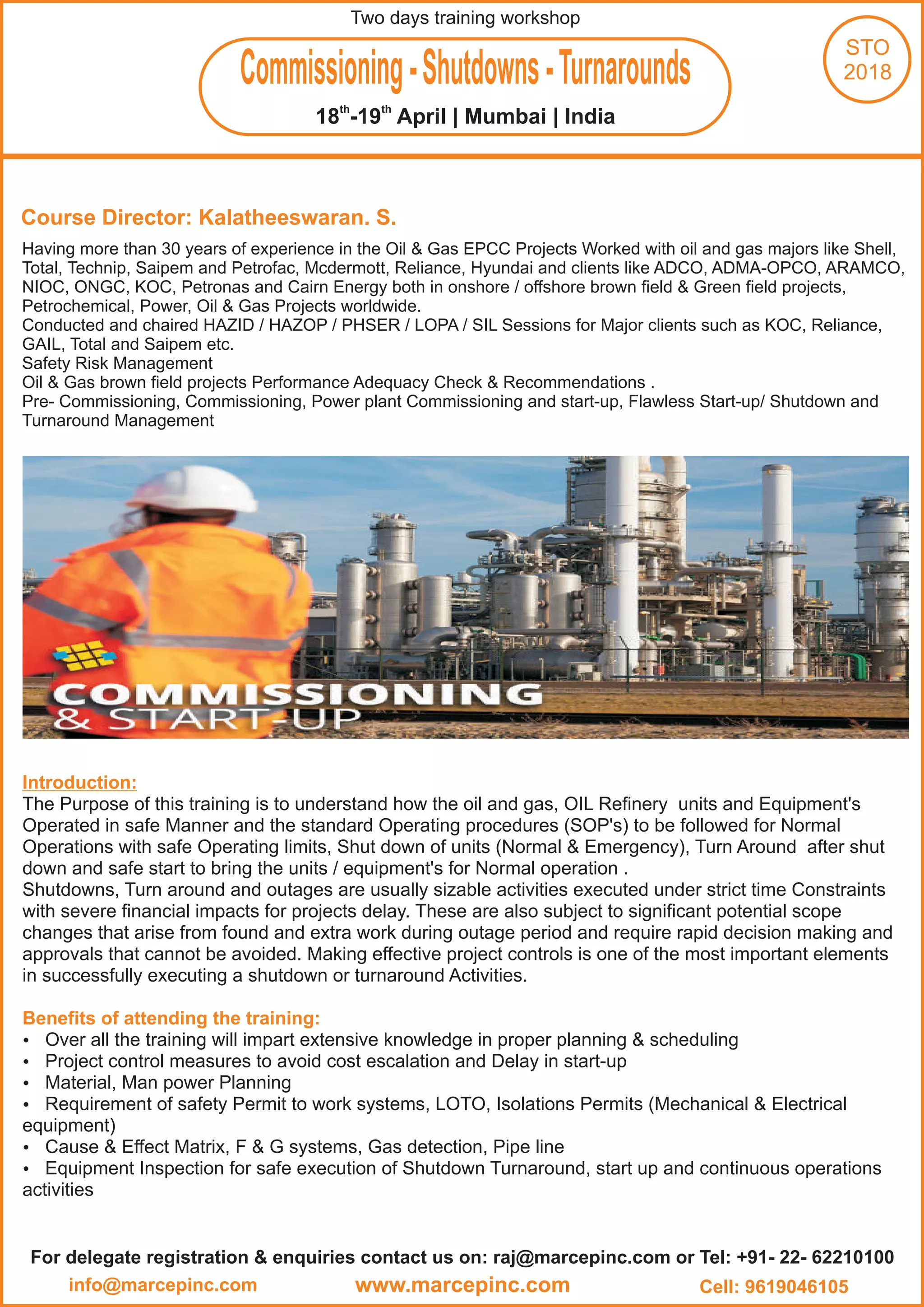 Commissioning, Shutdowns and turnarounds | PDF