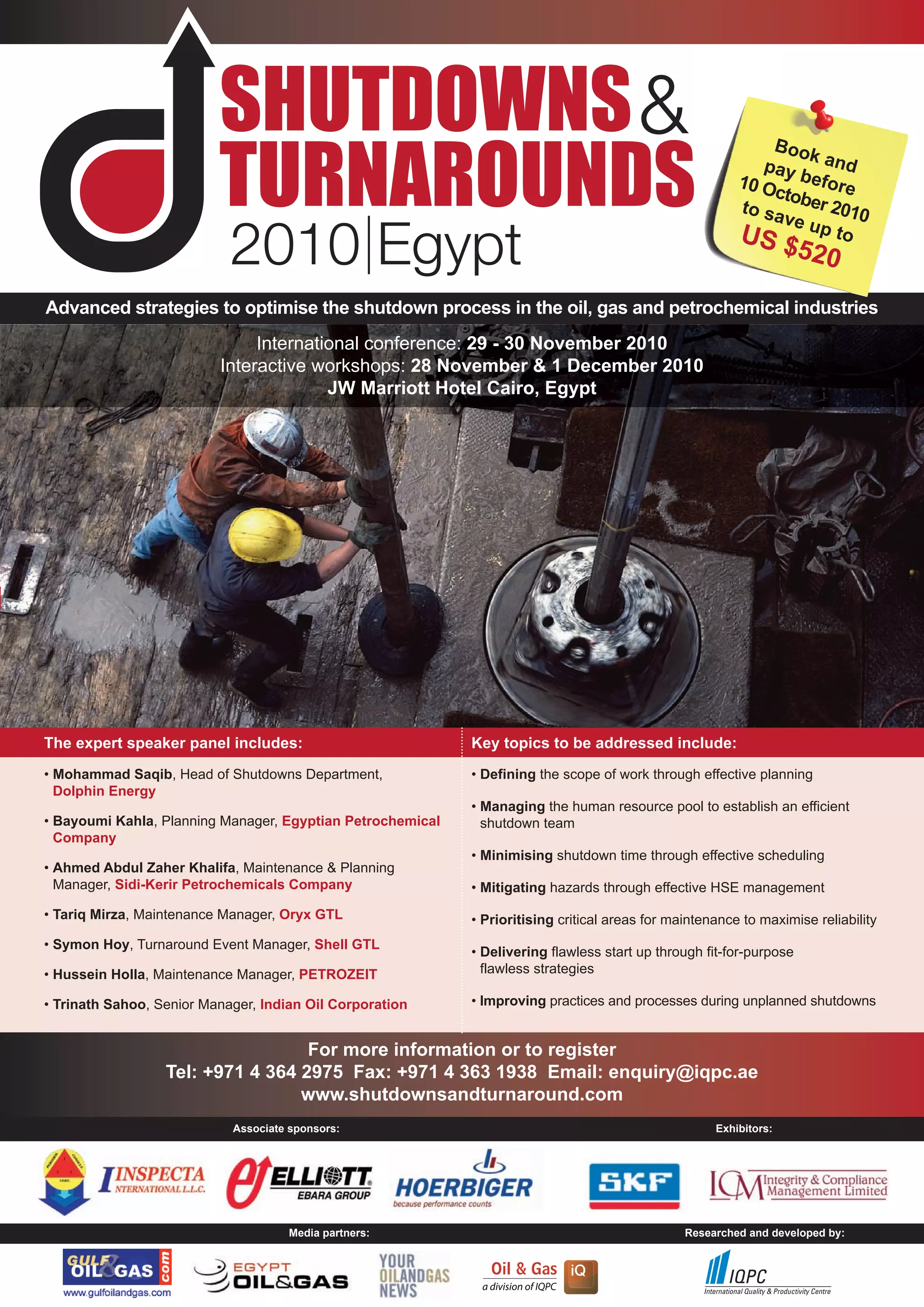 Shutdowns and Turnarounds 2010 Egypt | PDF