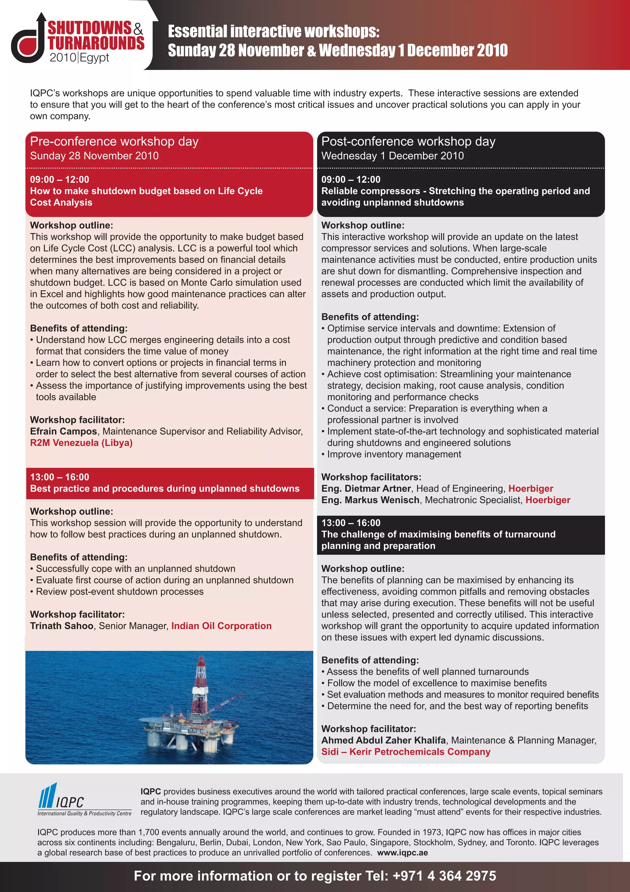 Shutdowns and Turnarounds 2010 Egypt | PDF