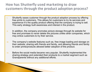 Shutterfly Marketing Case - Yolanda Williams | PPT | Cameras and ...