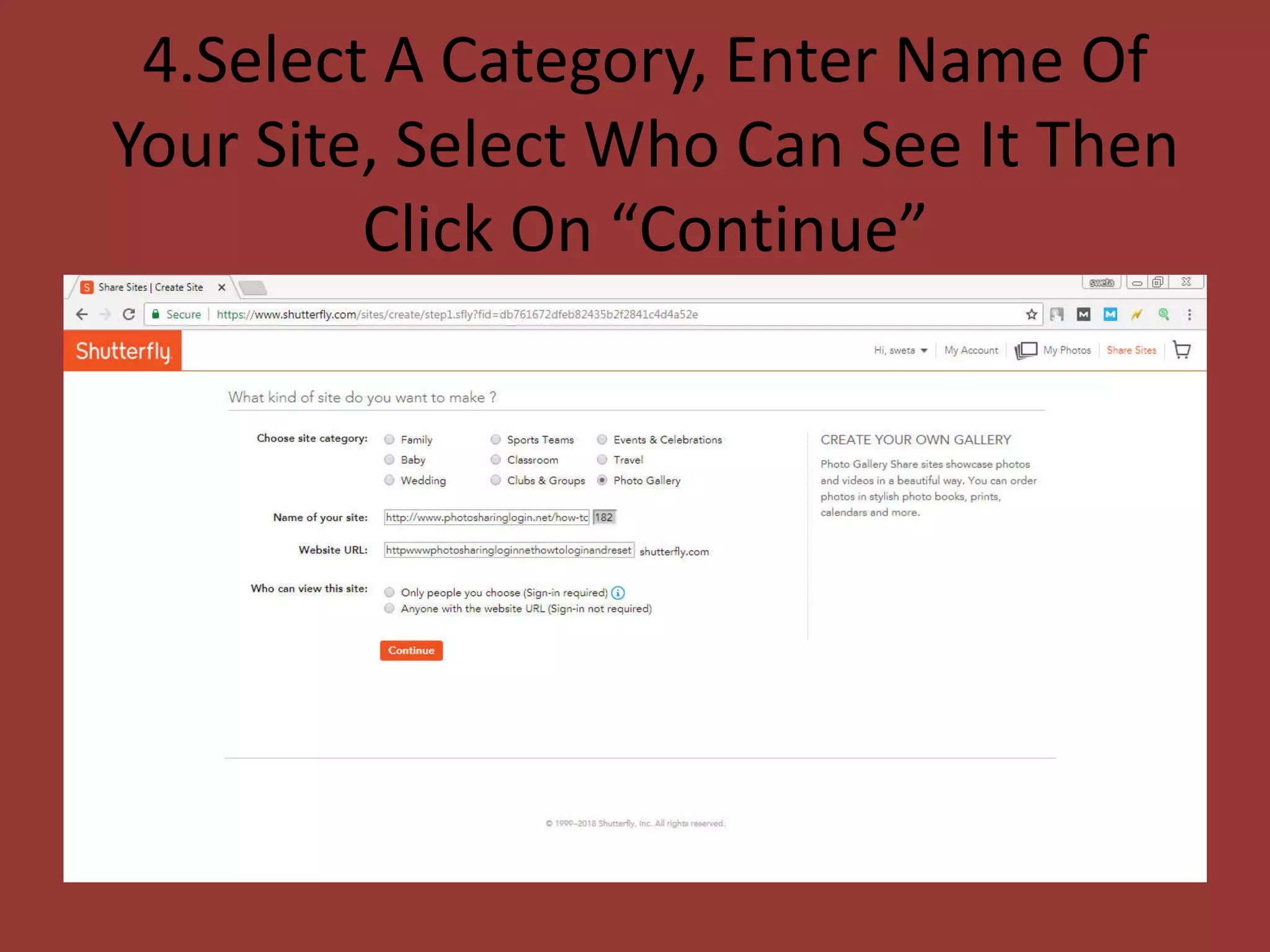 Shutterfly share sites | PDF
