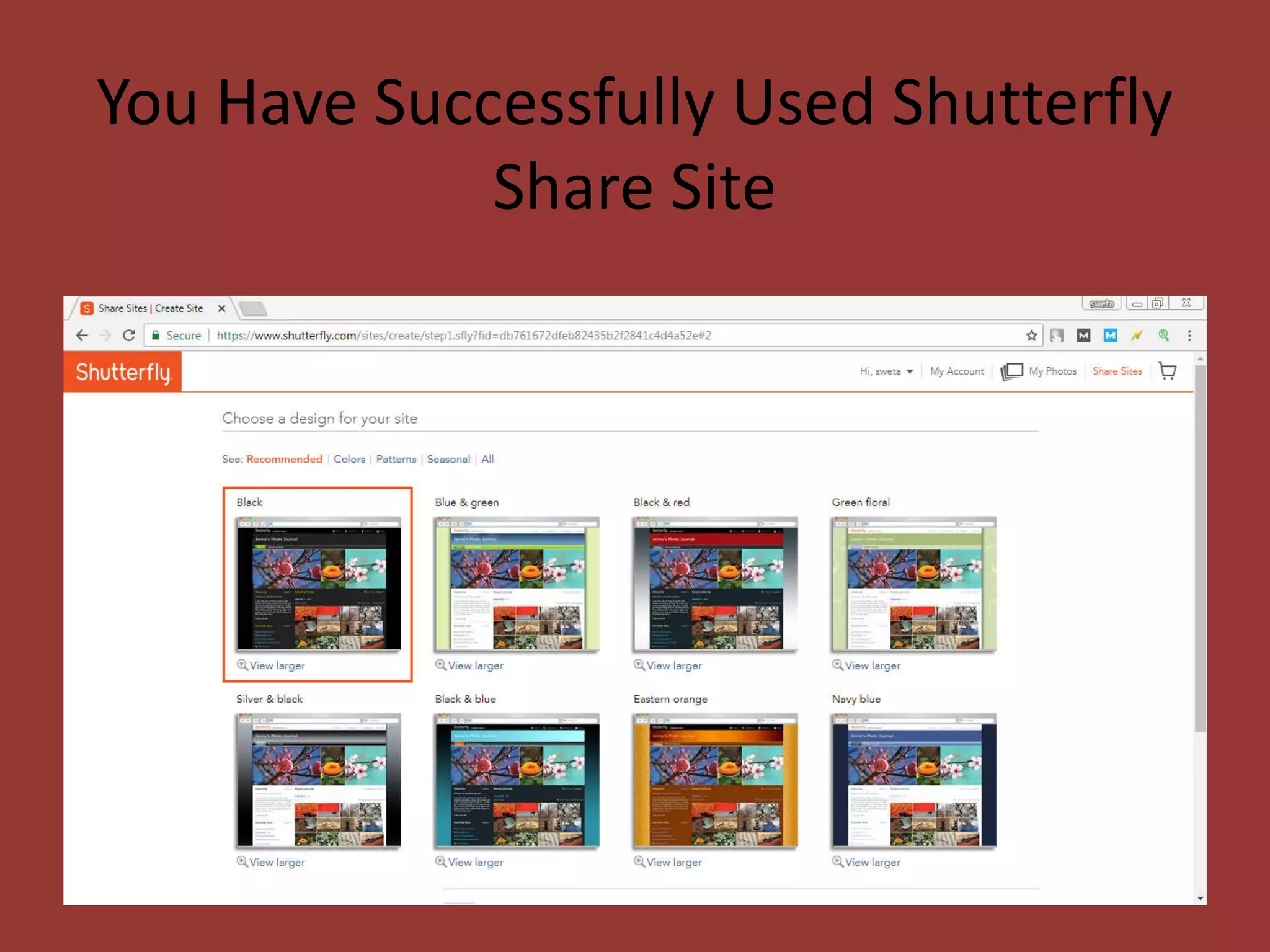 Shutterfly share sites | PDF
