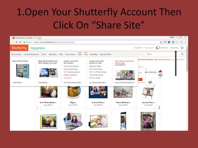 Shutterfly share sites | PDF