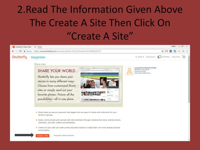 Shutterfly share sites | PDF