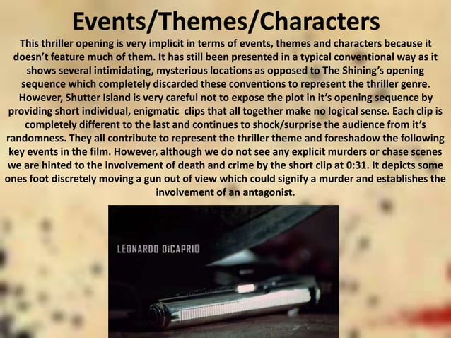 Shutter Island Analysis | PPTX | Soundtracks, TV and Showtunes | Music